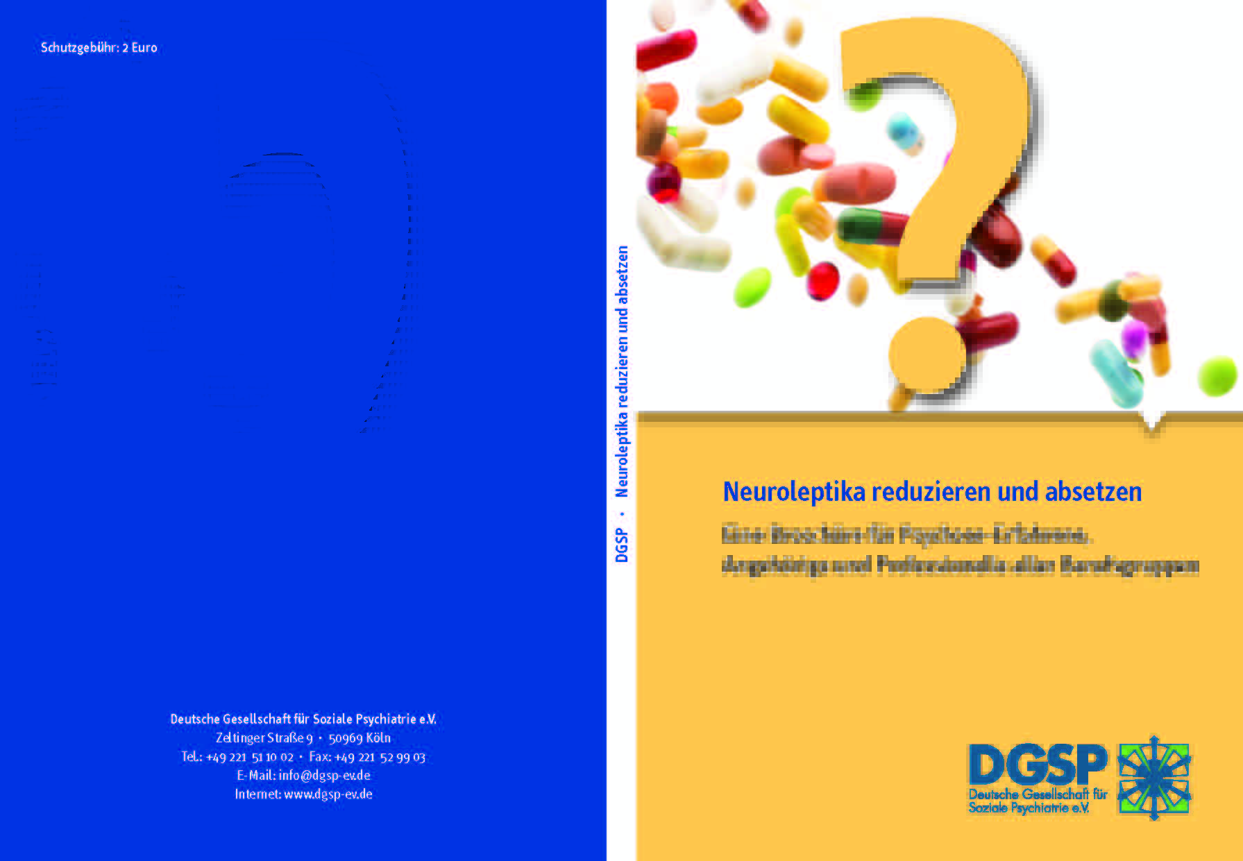 Neuroleptika reduzieren und absetzen – DGSP e.V.